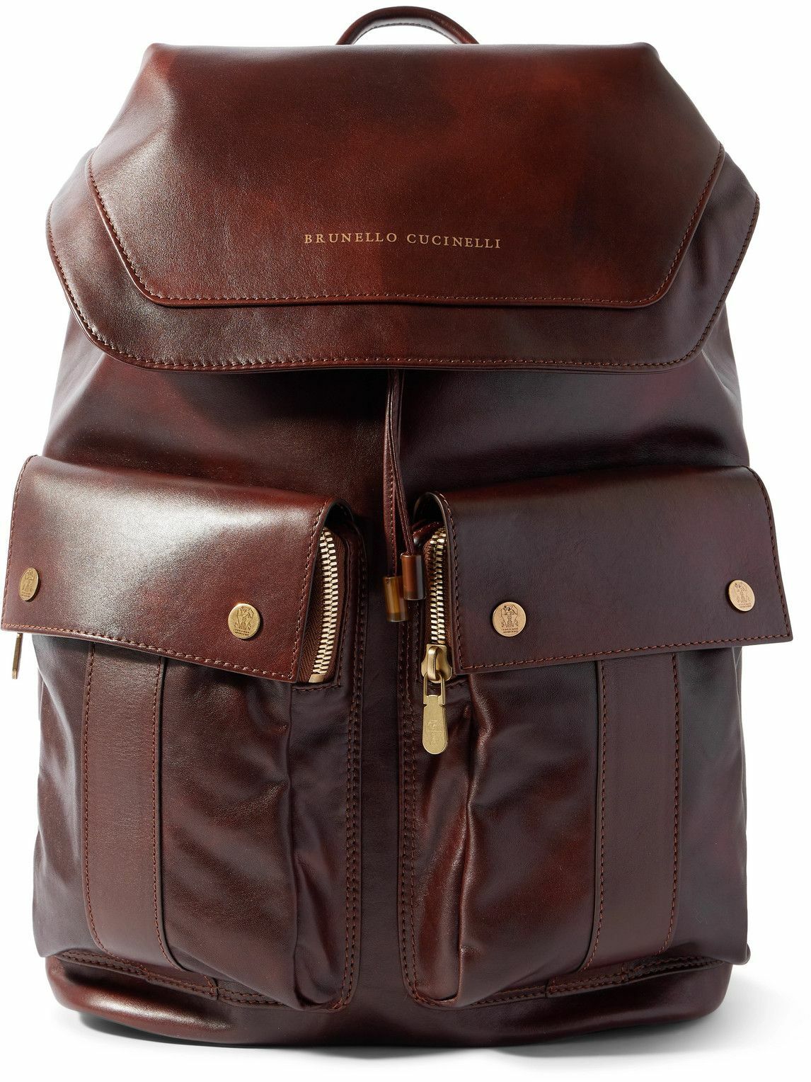 Brunello Cucinelli - Leather Backpack Brunello Cucinelli