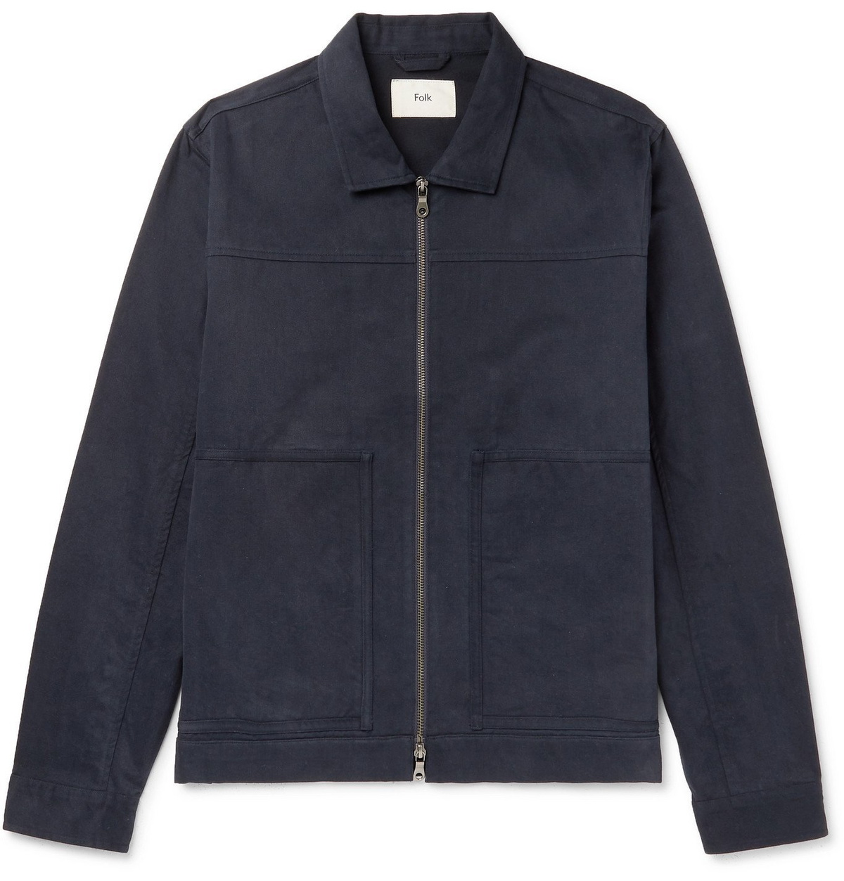 FOLK - Raft Cotton-Twill Jacket - Blue Folk