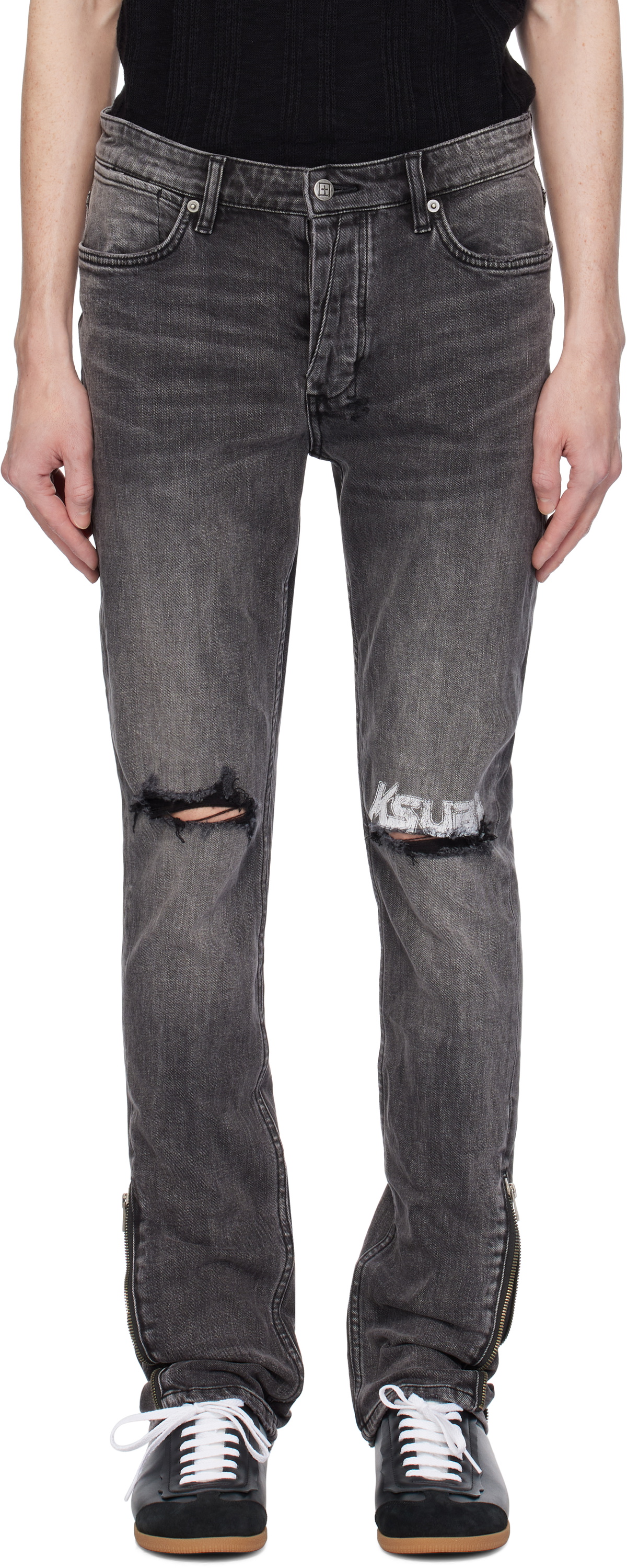 Ksubi Gray Van Winkle Electric Chamber Jeans Ksubi