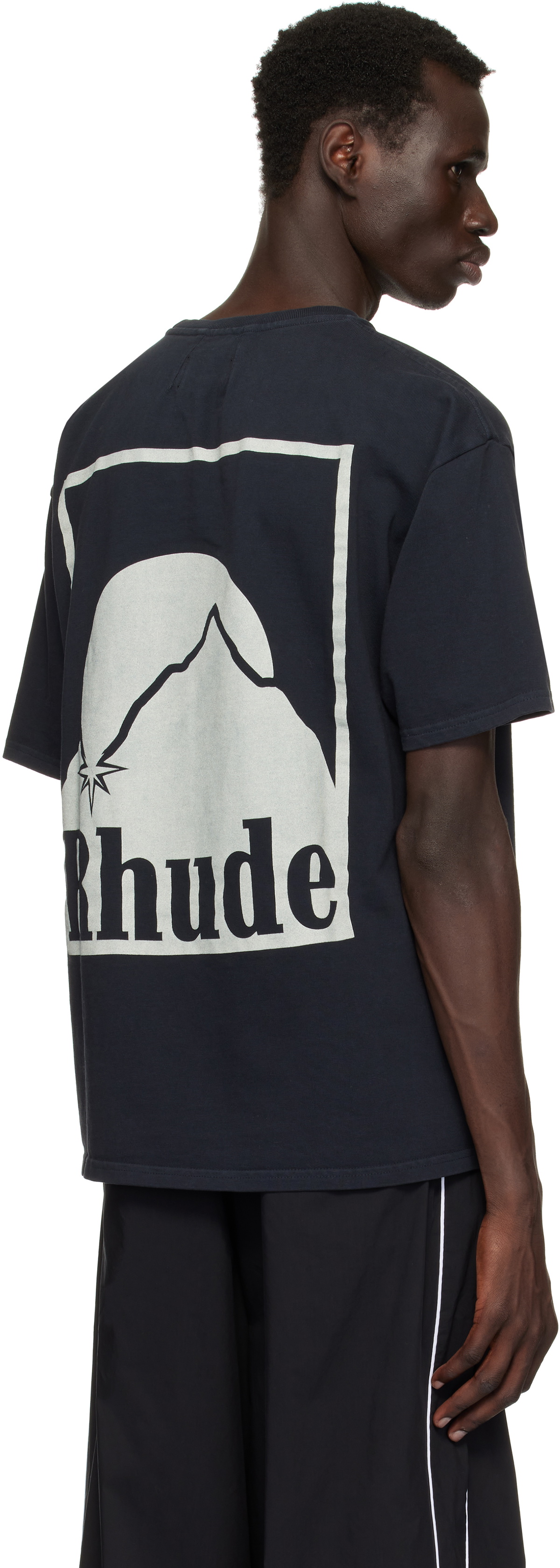 Rhude Black Moonlight Badge T-shirt Rhude
