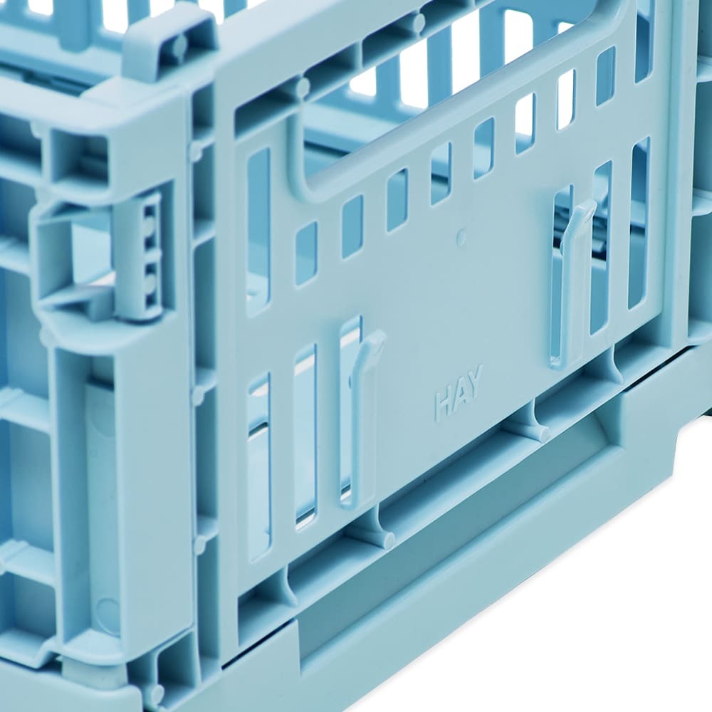 HAY Small Recycled Colour Crate in Light Blue HAY