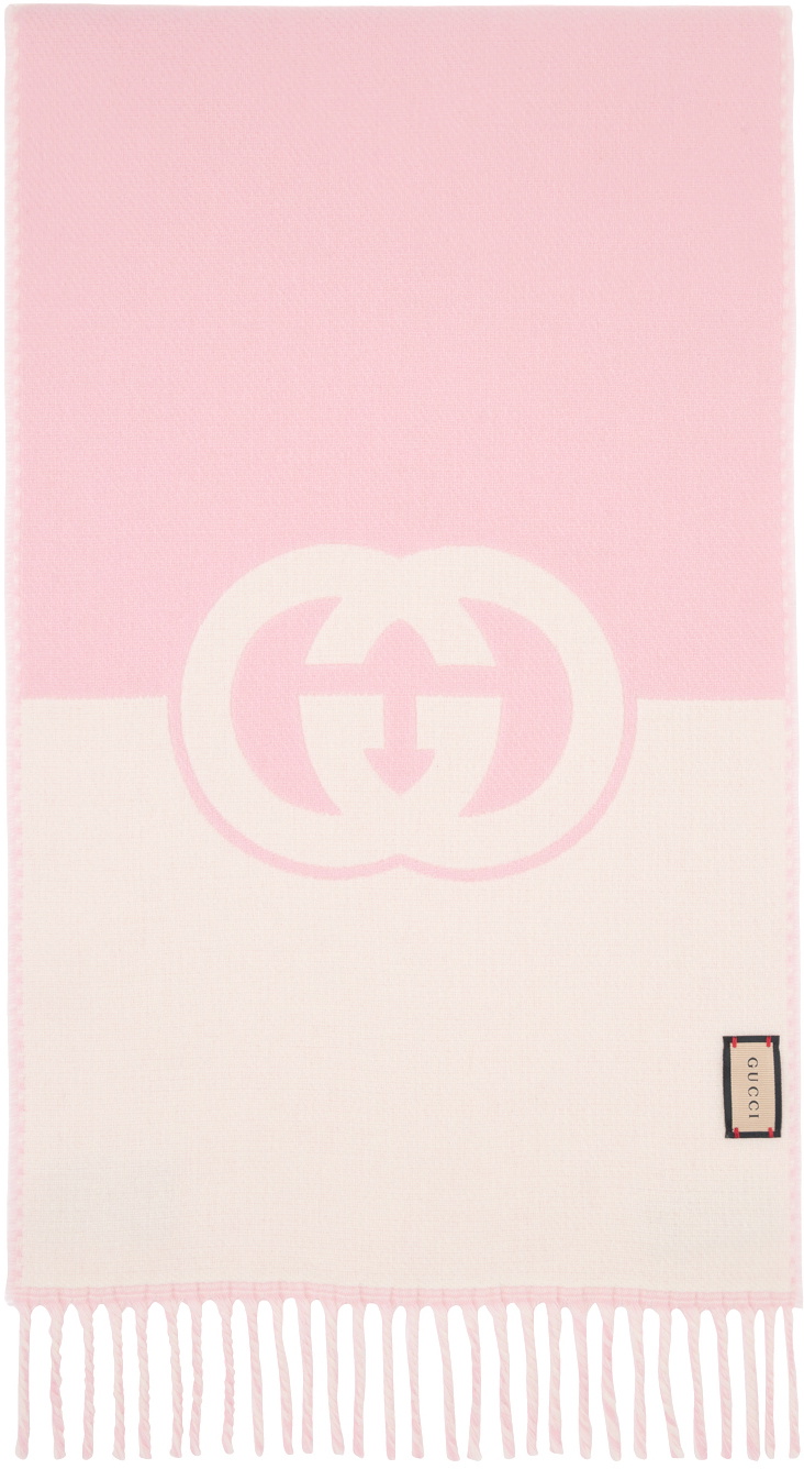 Gucci Pink Interlocking G Scarf Gucci