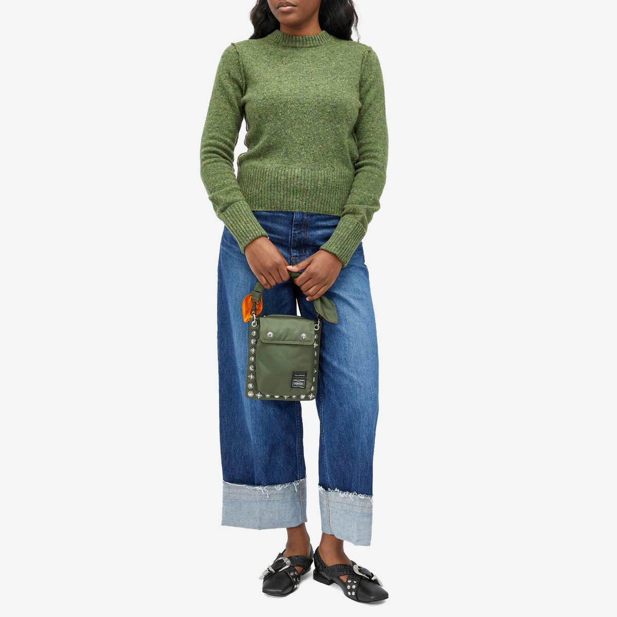 TOGA Women's Archives Wide denim pants in Blue Toga Pulla