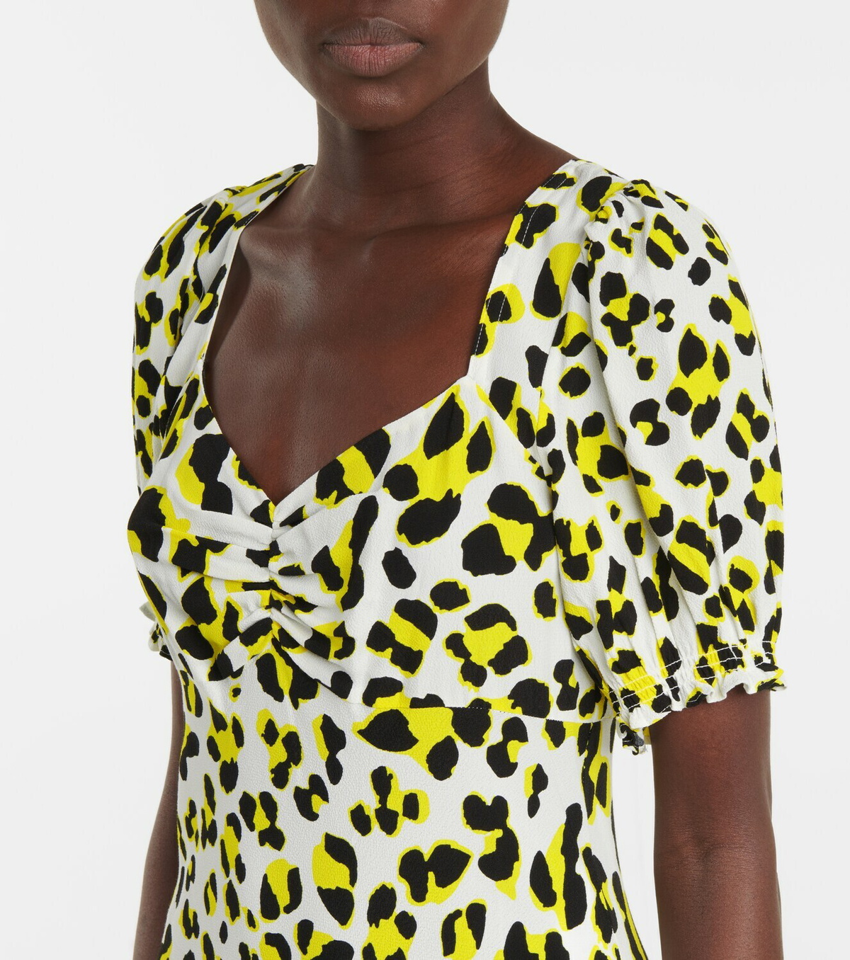Diane von Furstenberg - Jade leopard-print crêpe midi dress Diane von ...