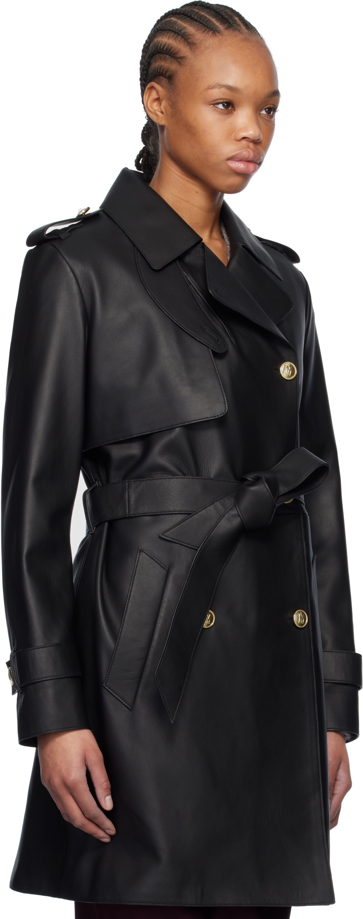 MACKAGE Black Mely Leather Coat Mackage