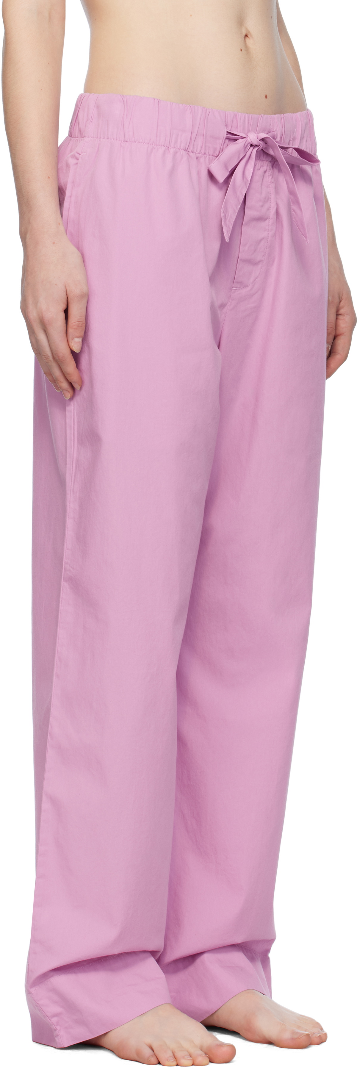 Tekla Pink Poplin Pyjama Pants Tekla Fabrics