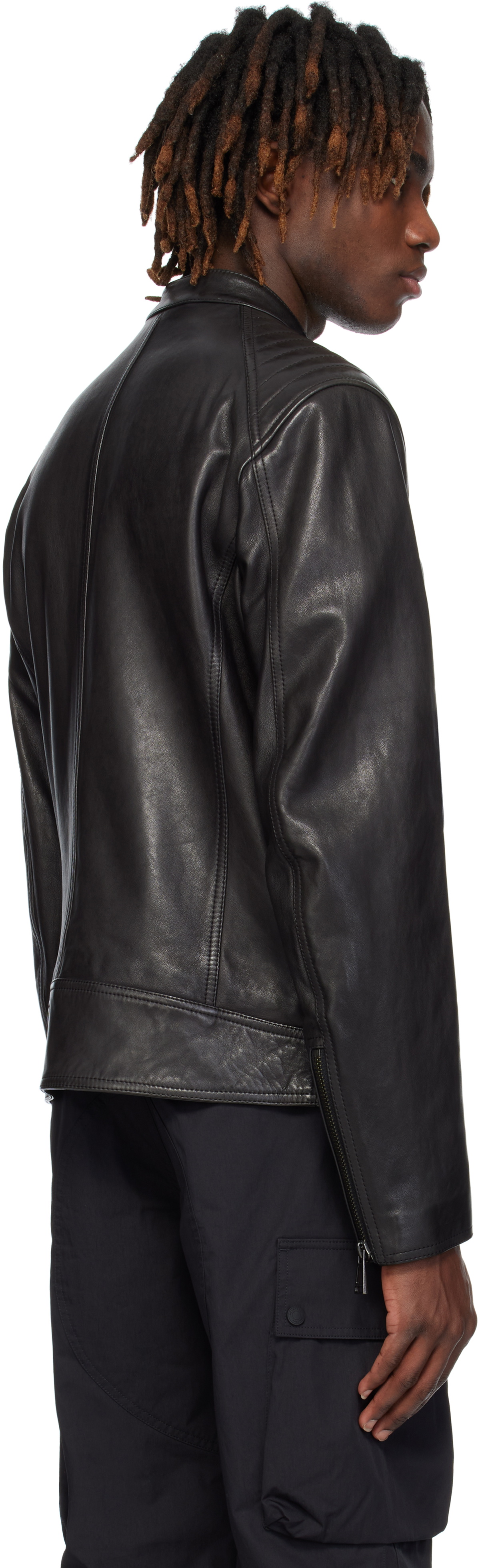 Belstaff Black V Racer Leather Jacket Belstaff