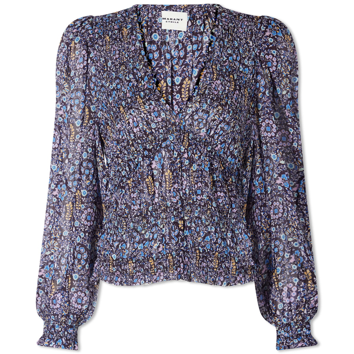 Isabel Marant Étoile Women's Nibel Print Top in Midnight Isabel Marant ...