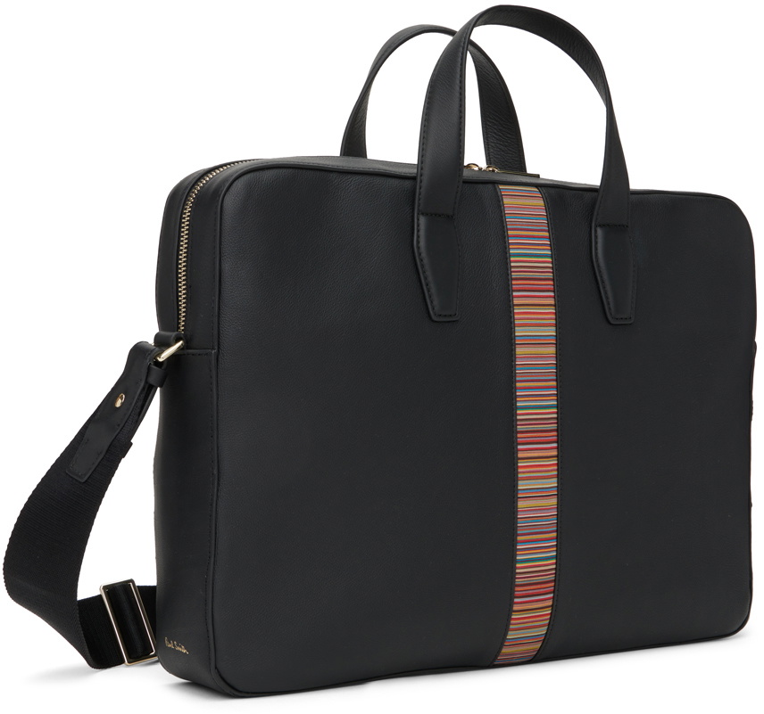 Paul Smith Black Signature Stripe Briefcase Paul Smith