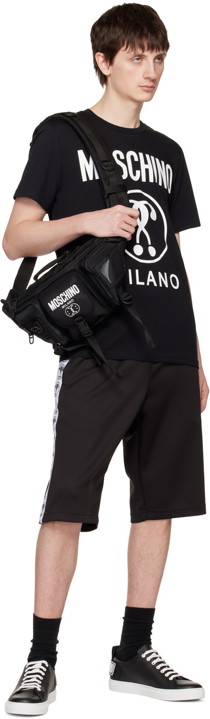 Moschino Black Double Question Mark T-Shirt Moschino