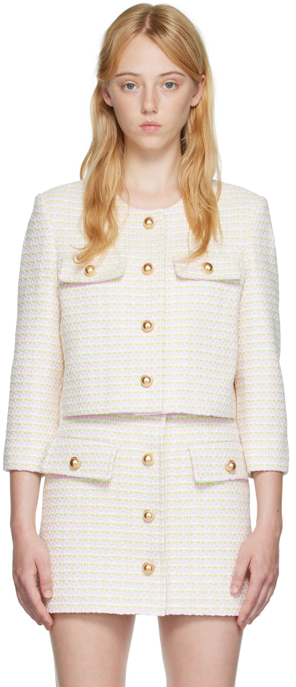 Pushbutton Pink Tweed Jacket Pushbutton