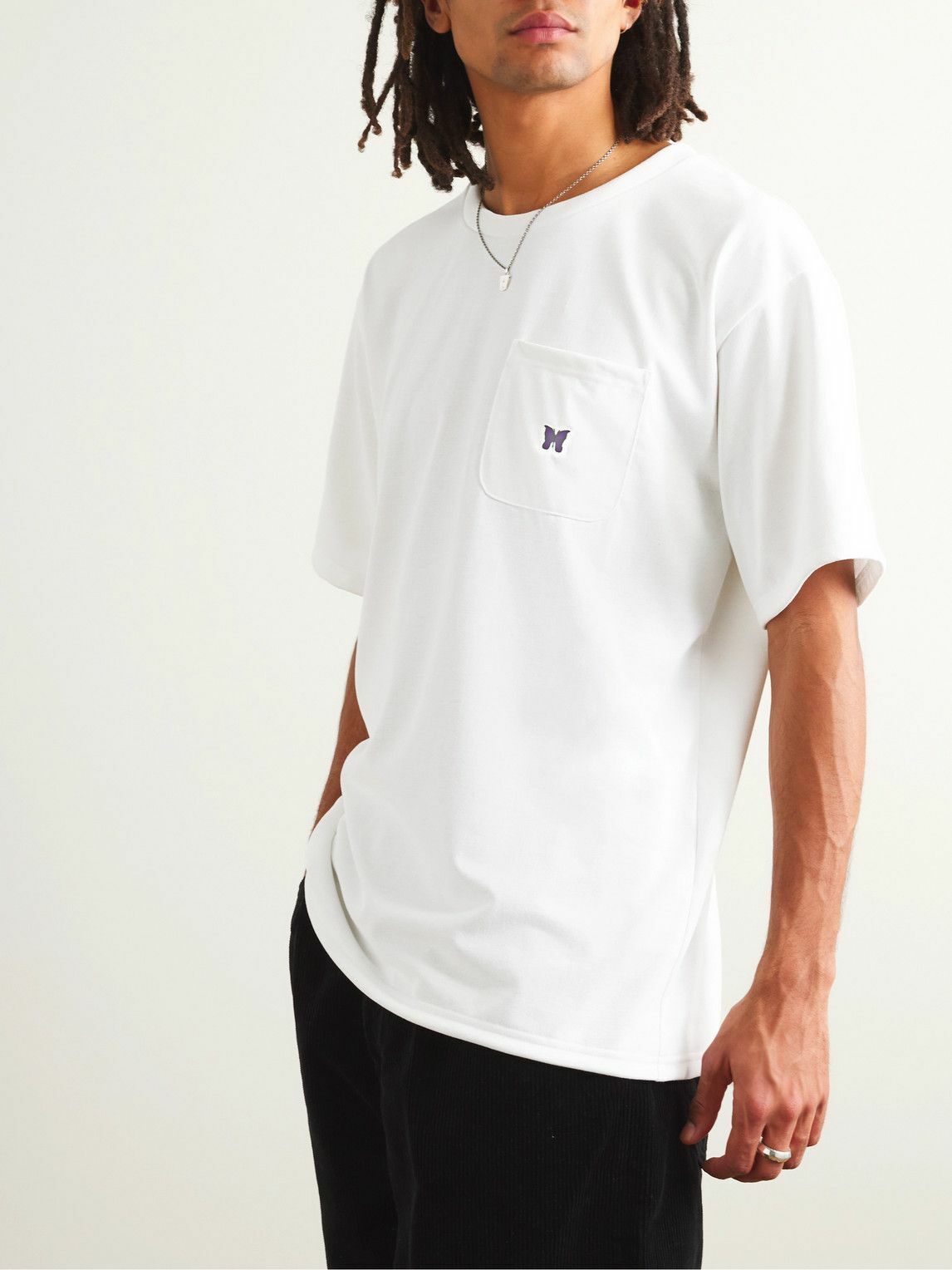 Needles - Jersey T-Shirt - White Needles