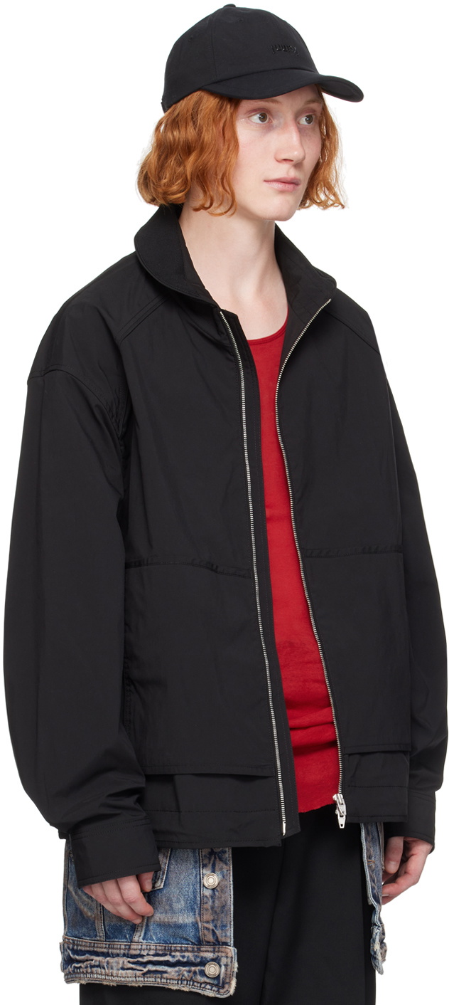 Juun.J Black High Neck Jacket Juun.J