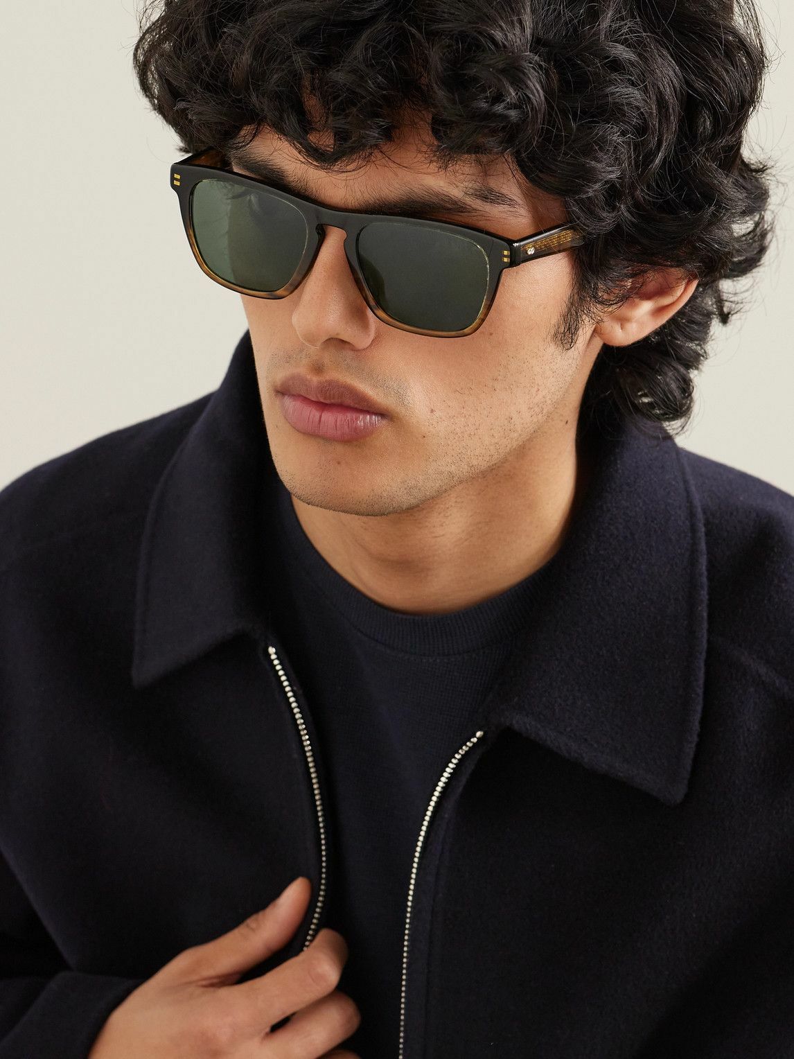 Oliver Peoples - Roger Federer Square-Frame Degradé Acetate Sunglasses ...