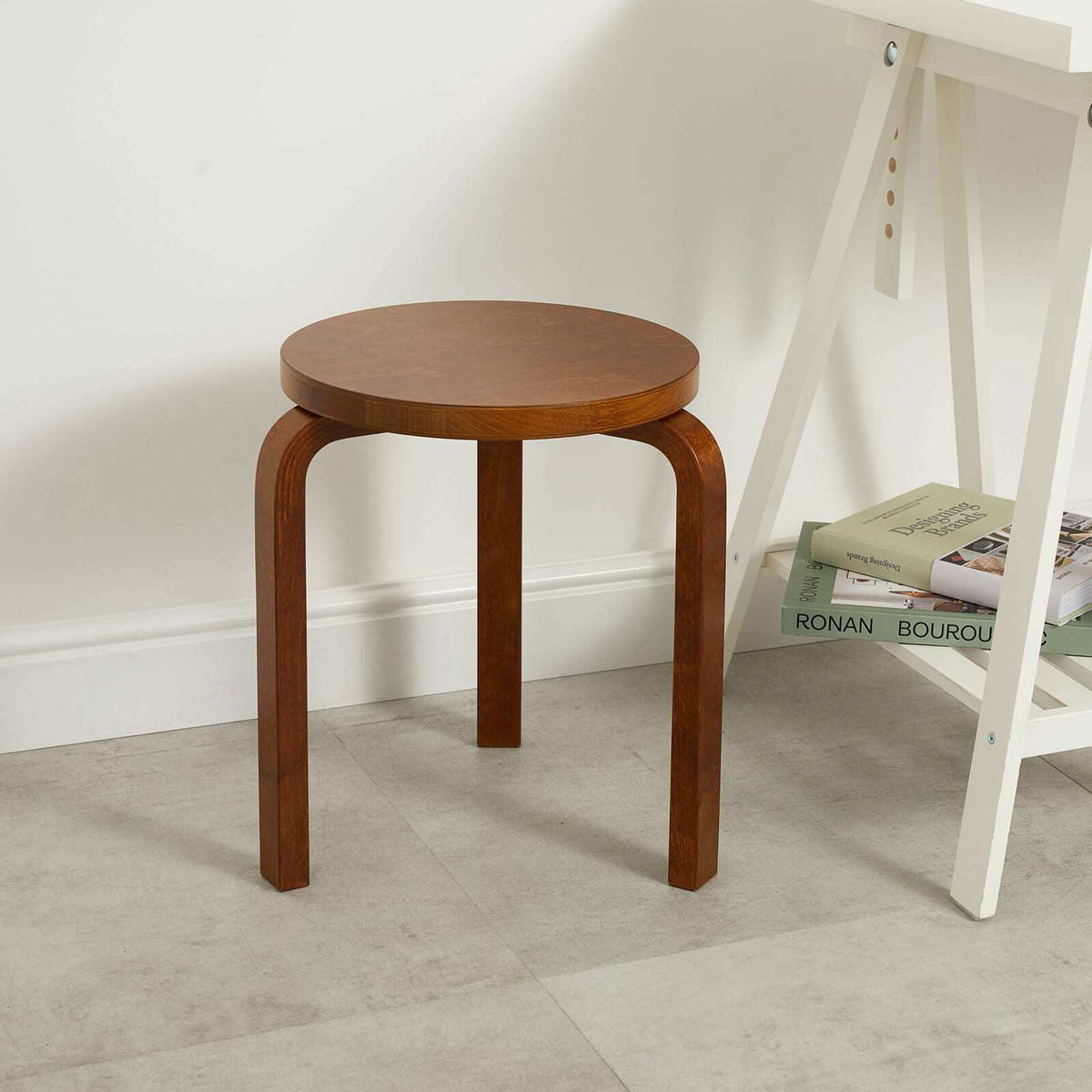 Artek Alvar Aalto 1933 Stool 60 in Walnut Stained Birch Artek