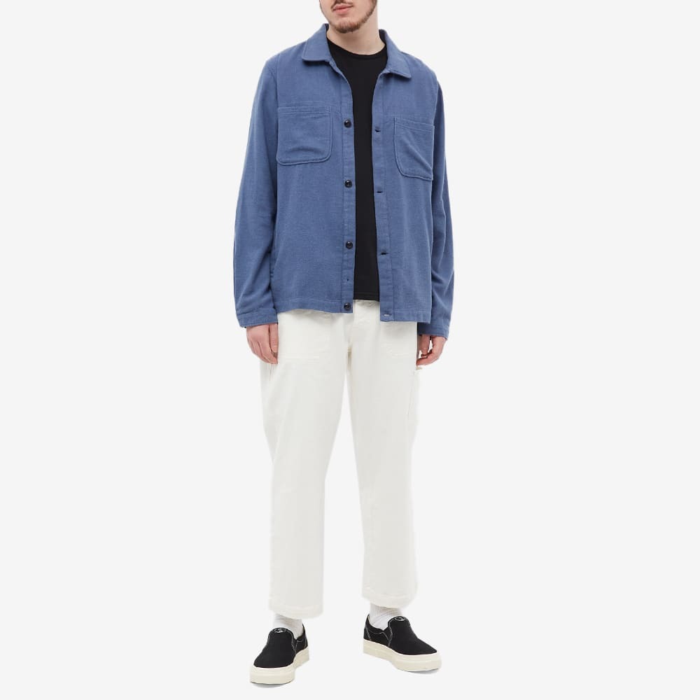 Albam Men's Flannel Overshirt in Navy Albam