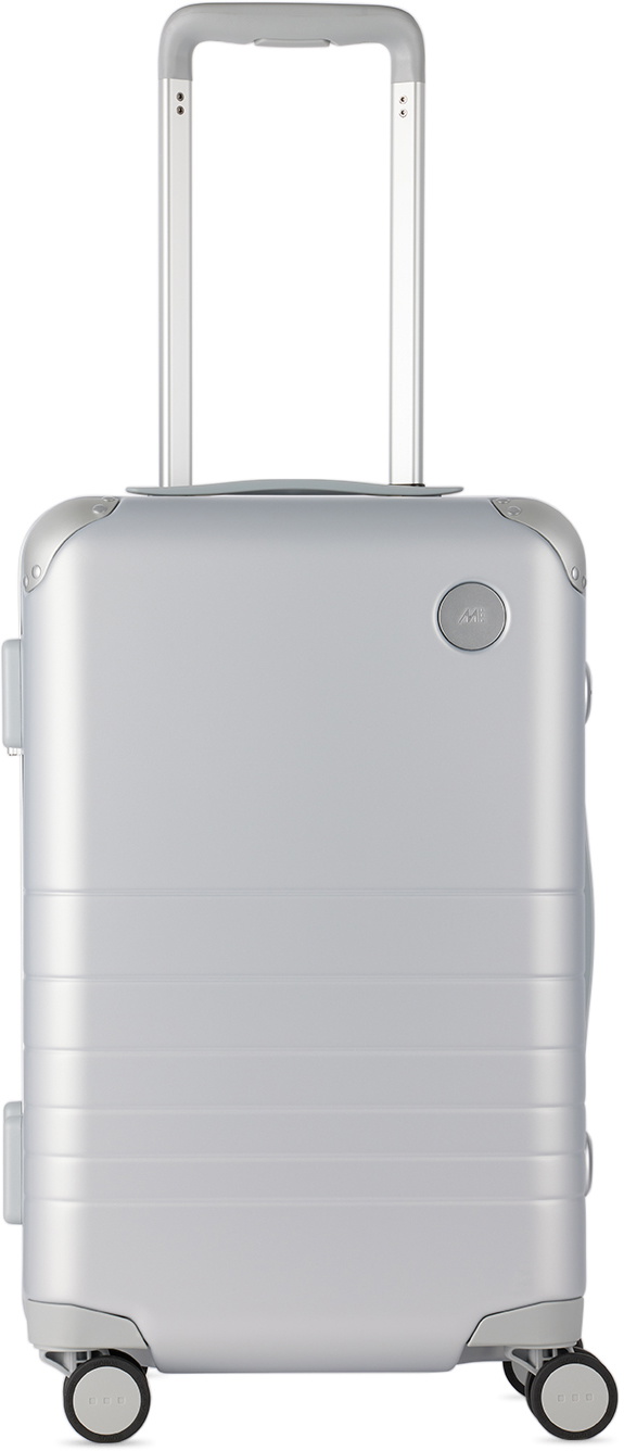 Monos Silver Hybrid Carry-On Suitcase Monos
