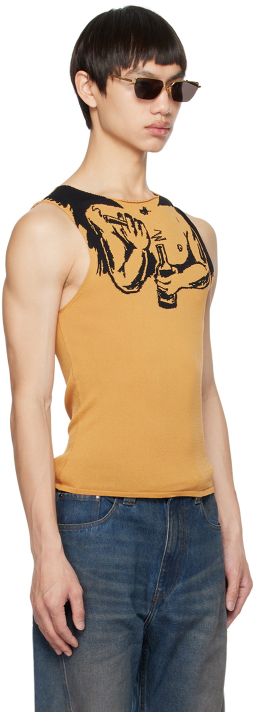 Y/Project Tan Tattoo Arms Tank Top Y/Project