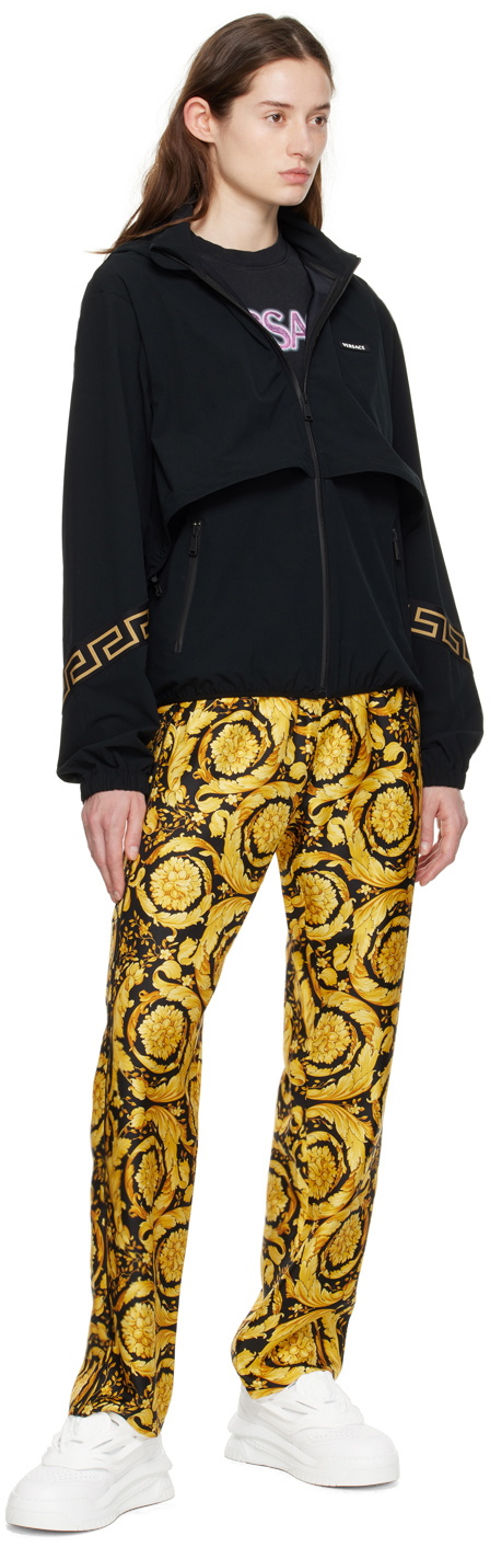 Versace Underwear Black Barocco Pajama Pants Versace Underwear
