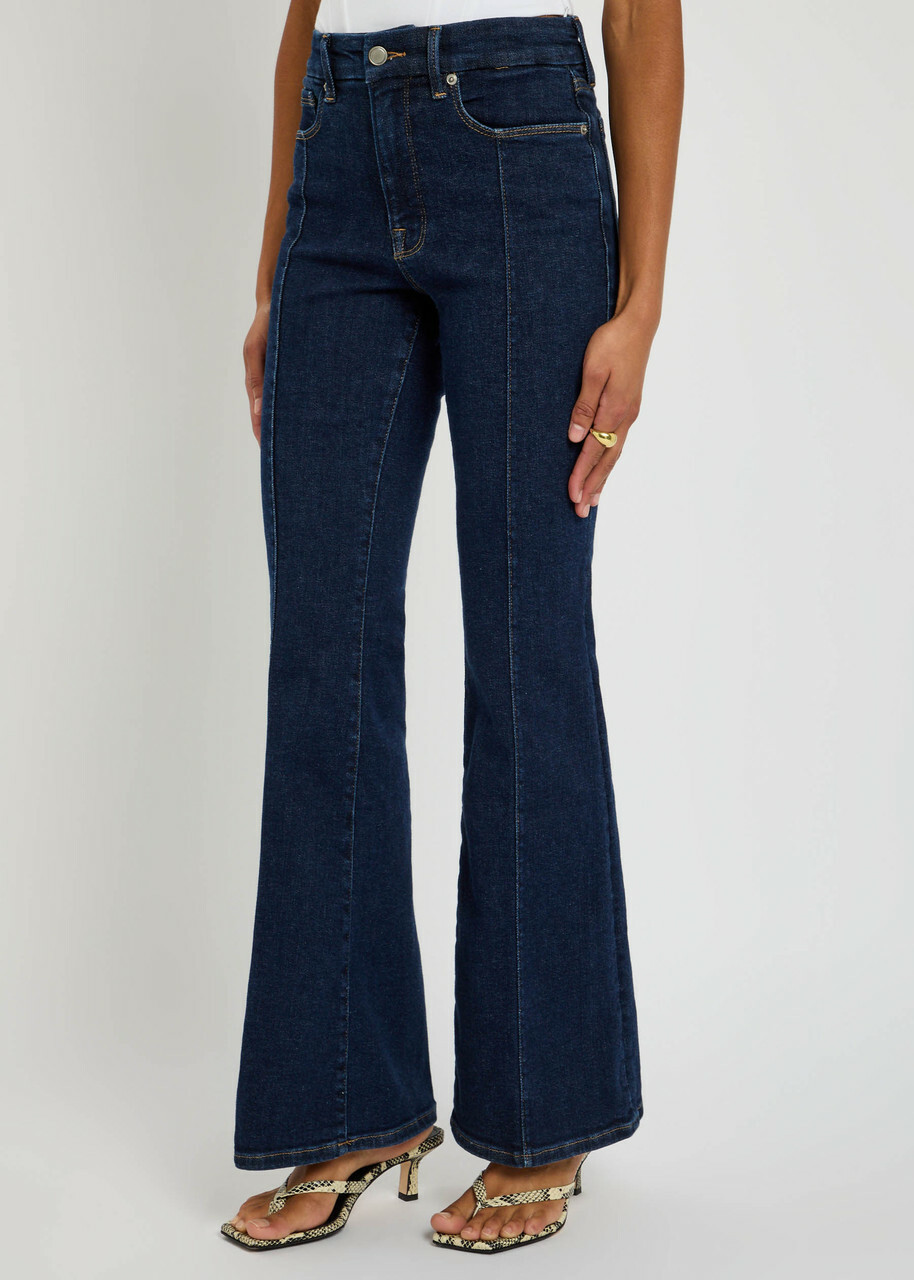 Good American Good Legs Flared-leg Jeans Indigo Good American