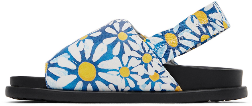 Marni Kids Blue Floral Sandals Marni