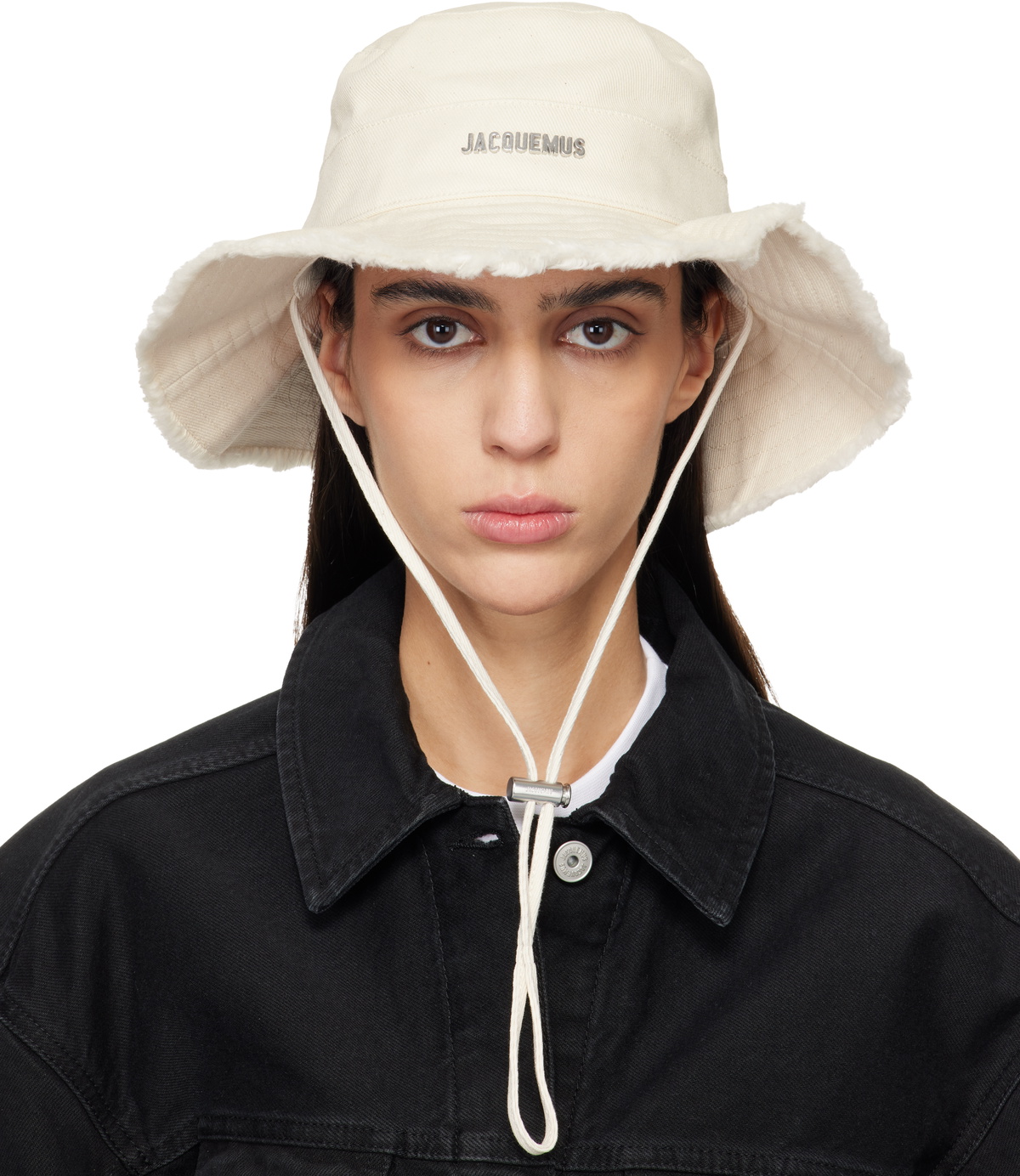 JACQUEMUS Off-White Les Classiques 'The Artichaut' Bucket Hat Jacquemus