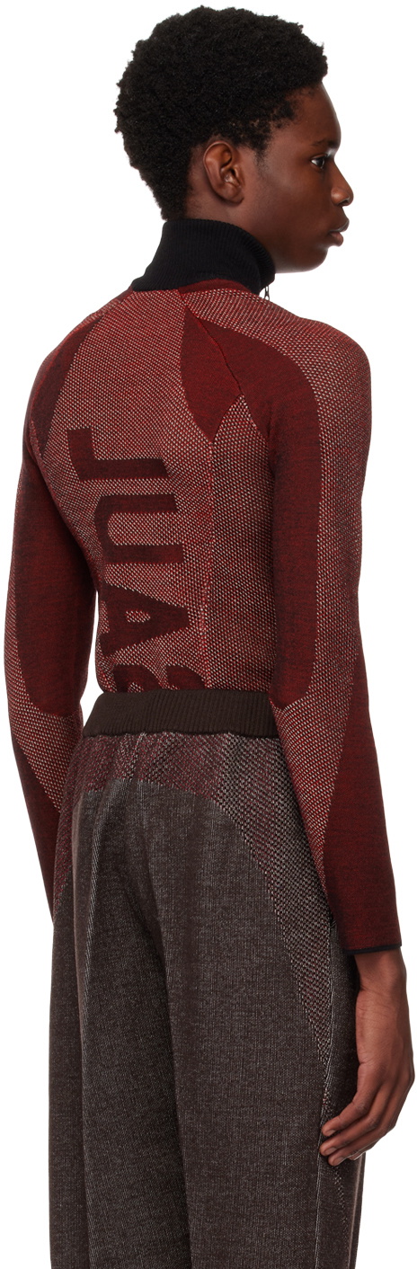 Saul Nash Red Open Knit Turtleneck Saul Nash