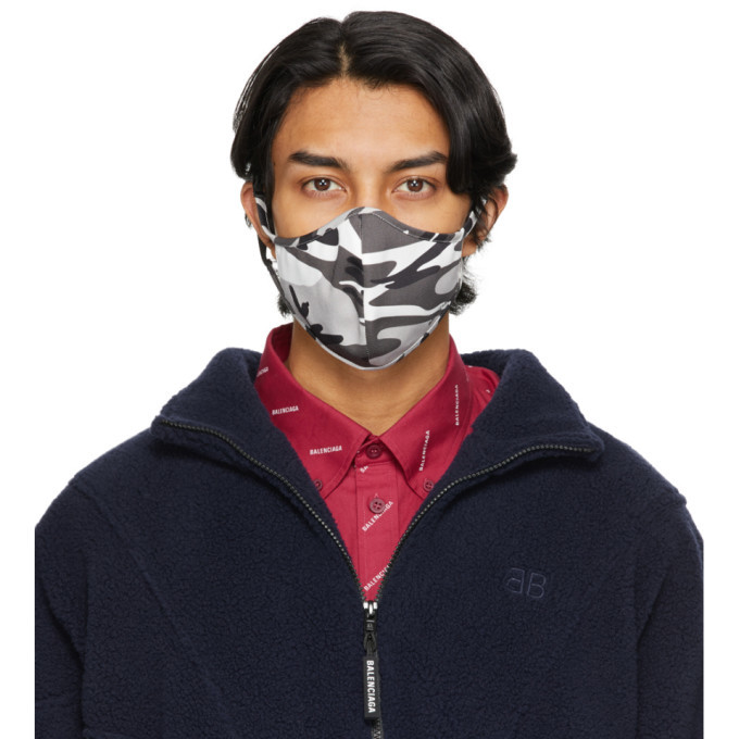 Balenciaga Grey Camo Mask Balenciaga