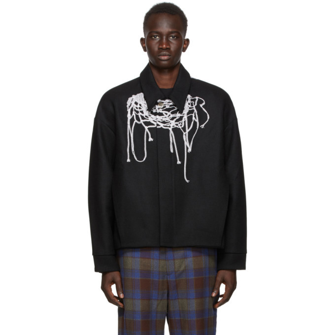 NAMESAKE Black Basketball Net Jacket NAMESAKE