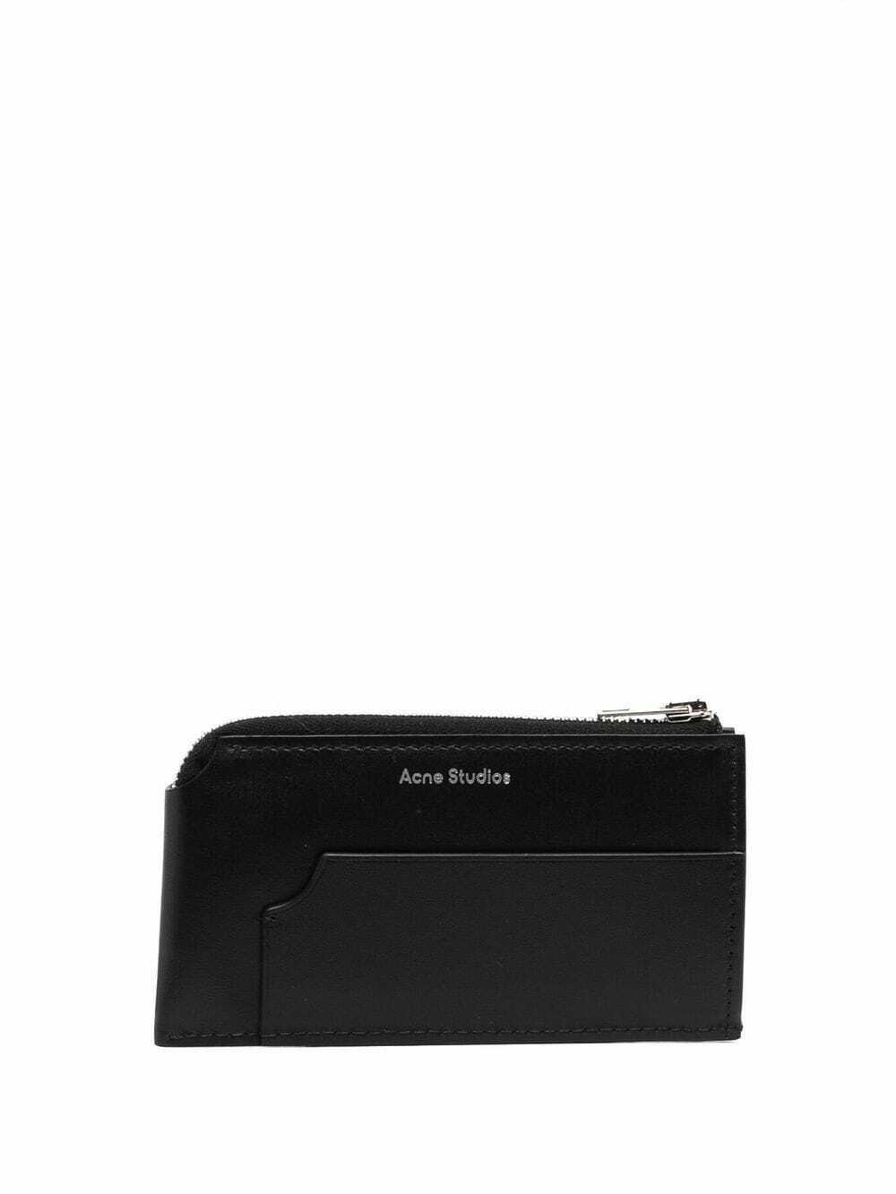 ACNE STUDIOS - Leather Zipped Wallet Acne Studios