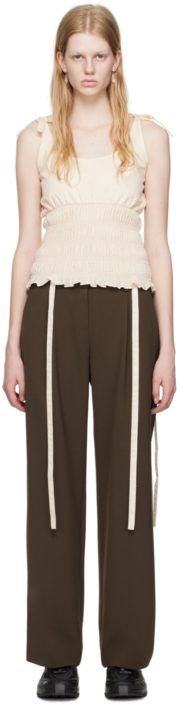 Sandy Liang Off-White Seal Blouse Sandy Liang