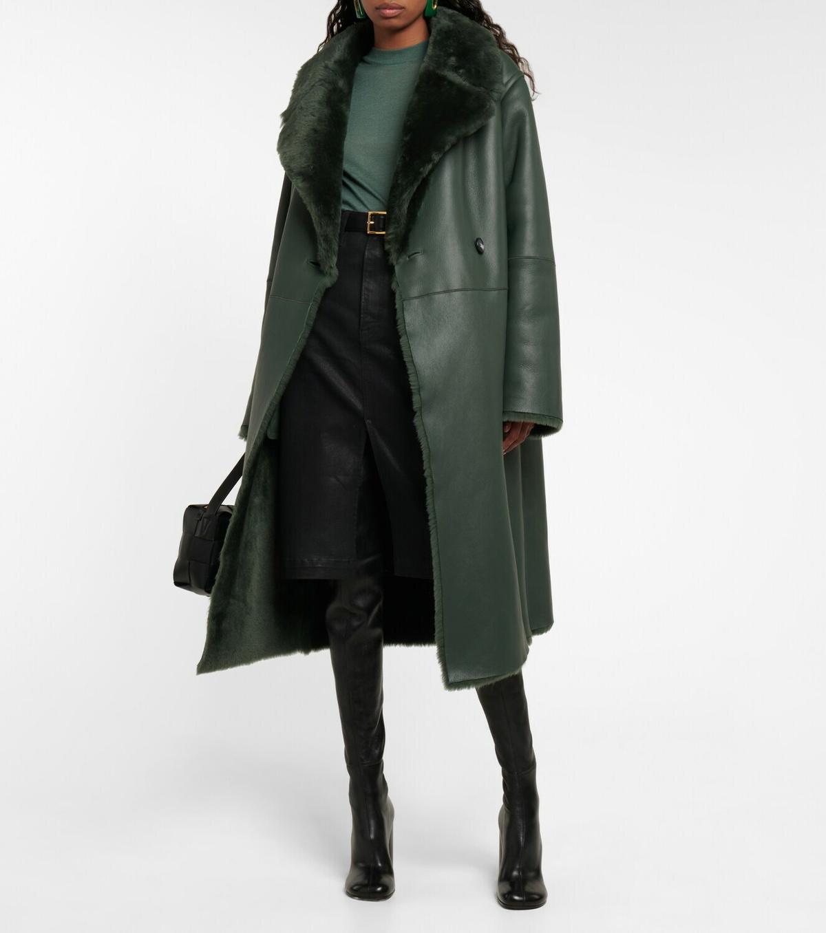 Joseph - Chislett leather and shearling coat Joseph
