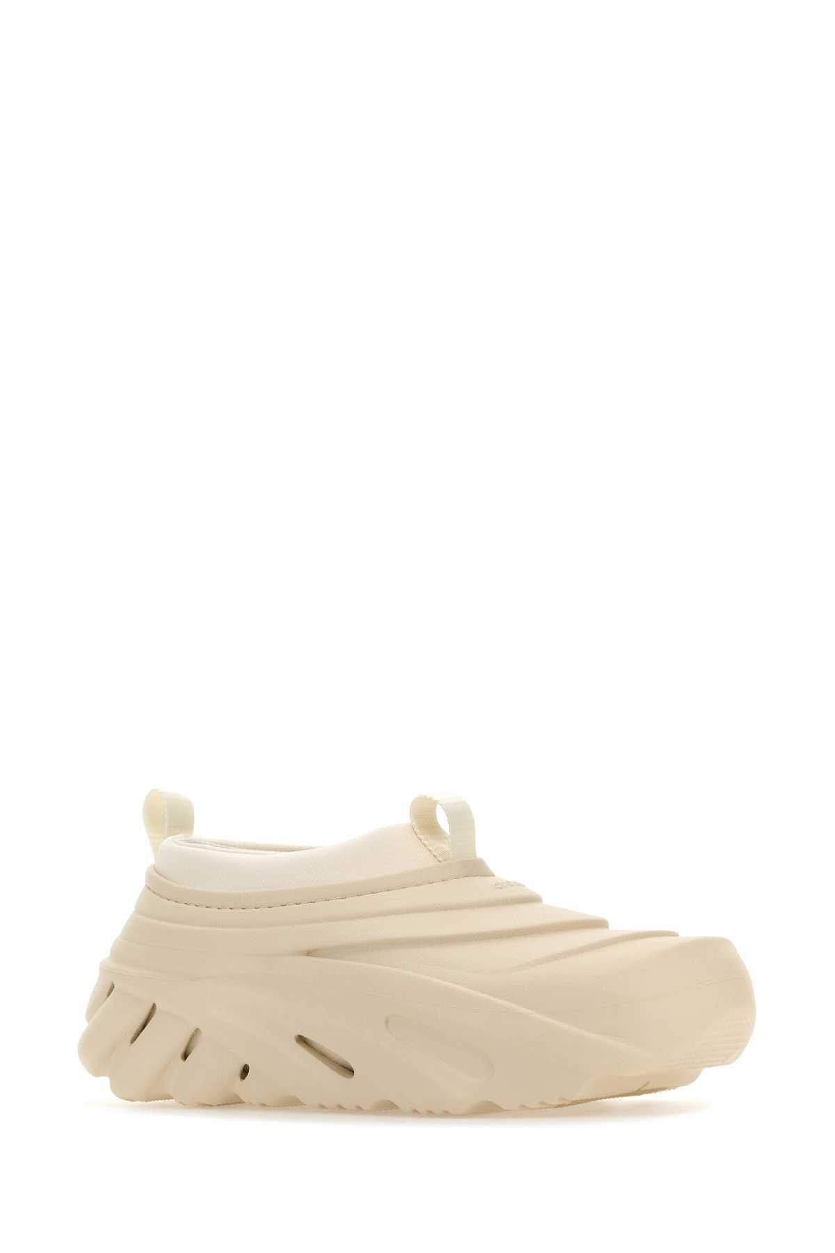 Crocs Ivory Rubber Echo Storm Slip Ons Crocs