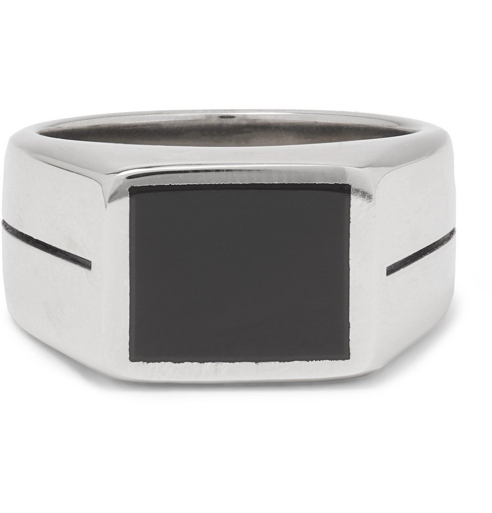 Givenchy - Silver-Tone and Enamel Ring - Silver Givenchy