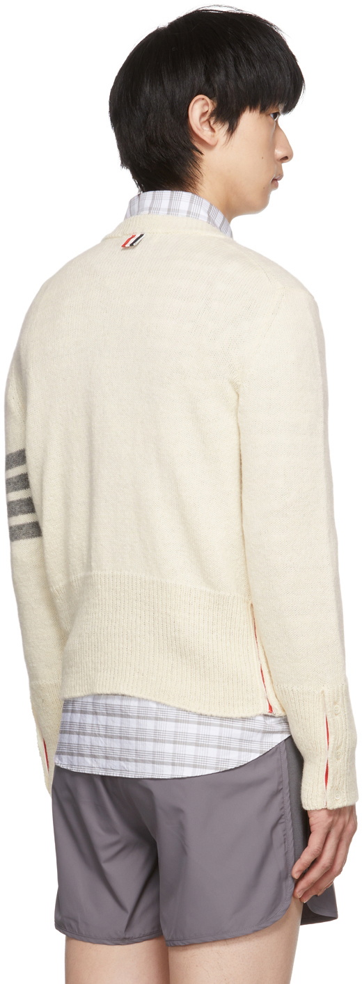 Thom Browne Off-White Classic Crewneck Sweater Thom Browne