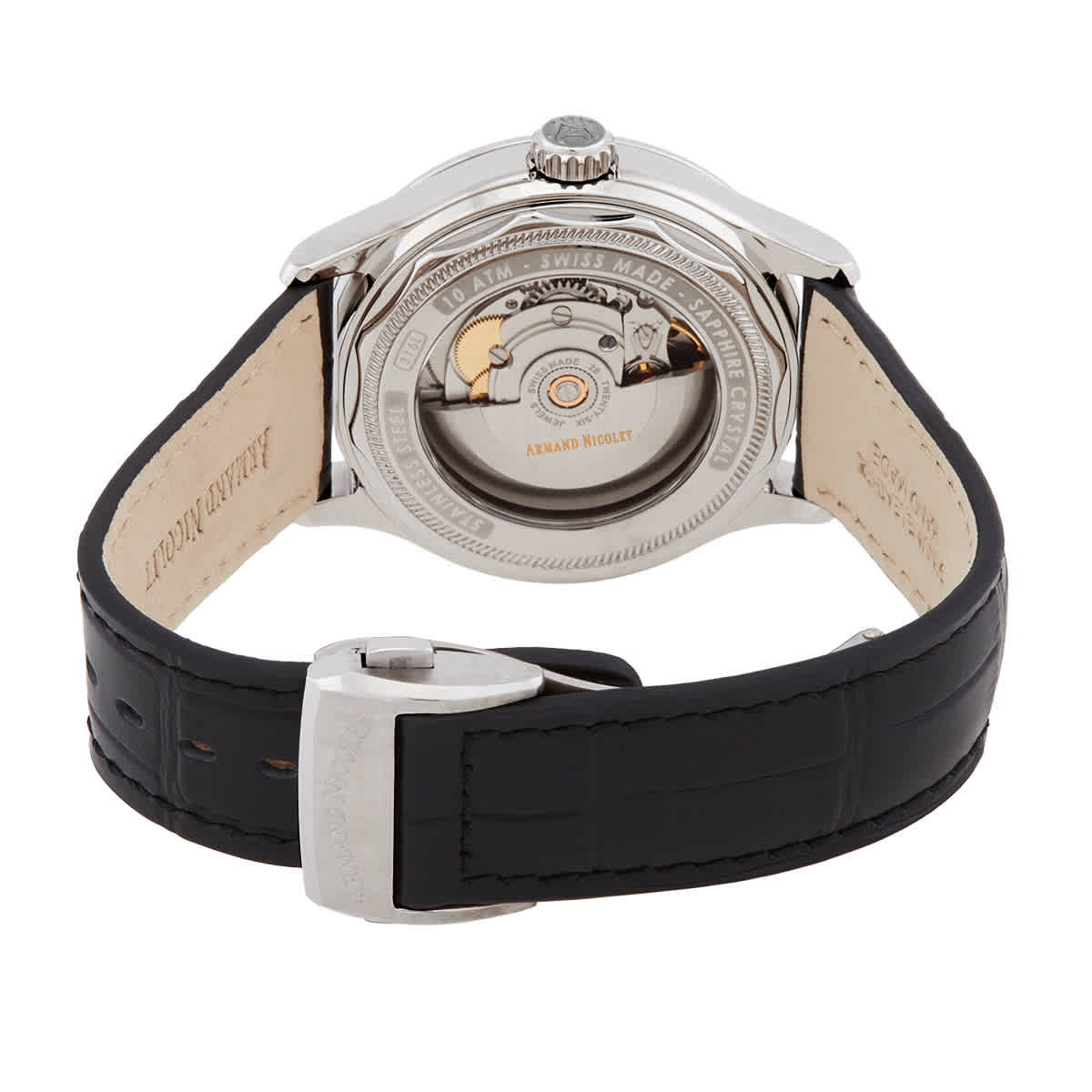 Armand Nicolet Automatic Black Dial Mens Watch A840AAA-NR-P840NR2 ...