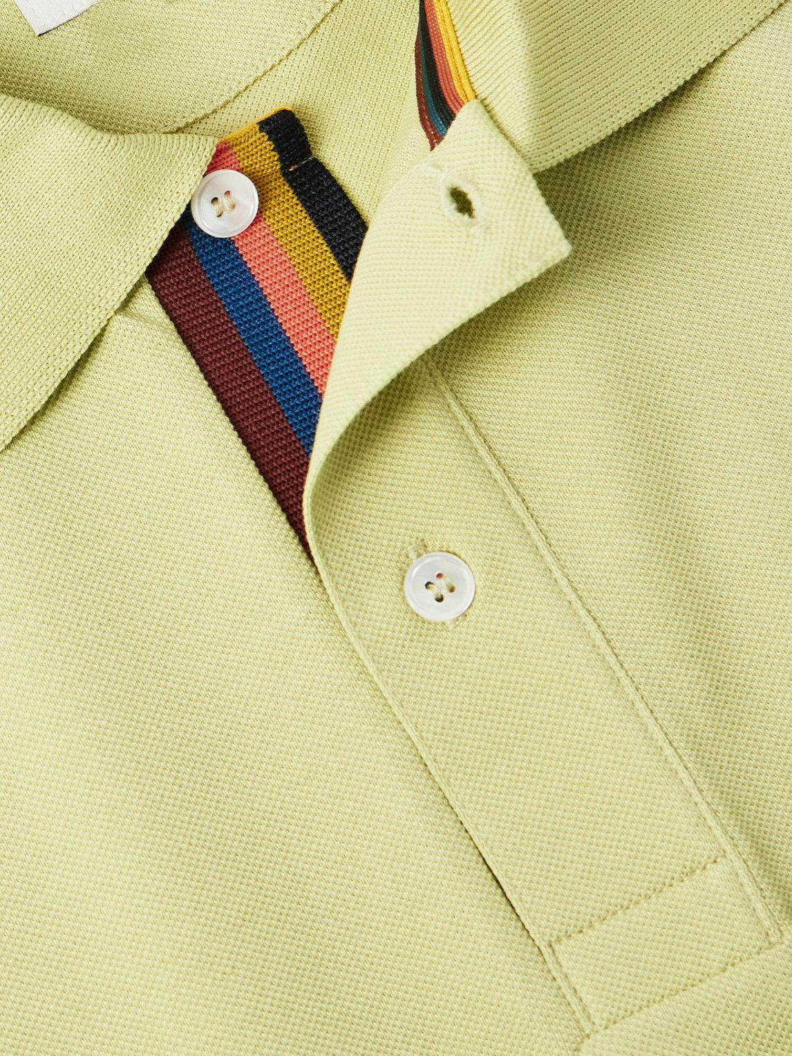 Paul Smith - Cotton-Piqué Polo Shirt - Green Paul Smith