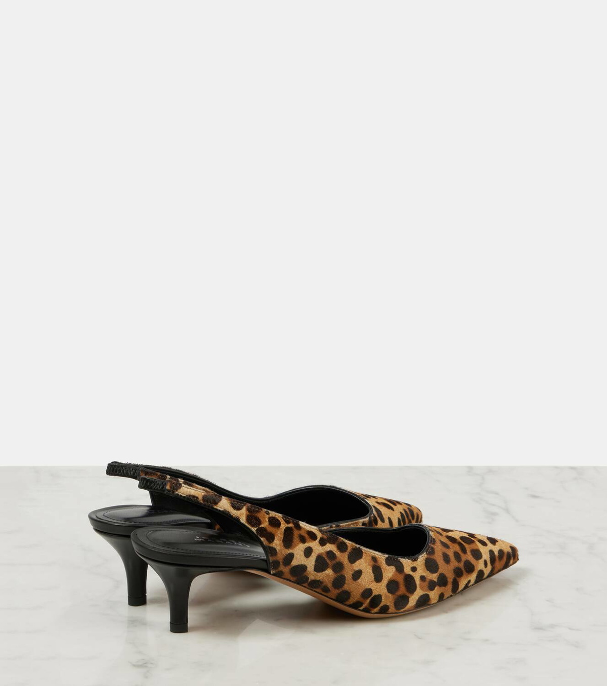 Isabel Marant Piery leopard-print calf hair slingback pumps Isabel Marant