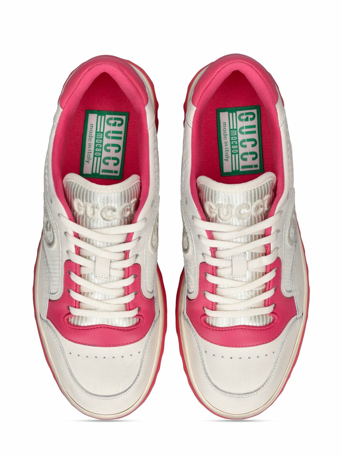 GUCCI - 20mm Mac 80 Leather Sneakers Gucci