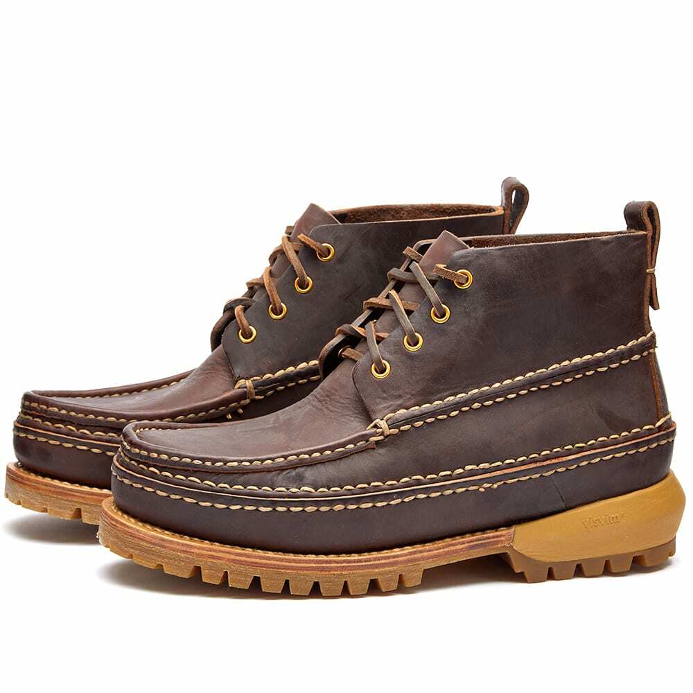Visvim Men's Kanawa Moc Boot in Dark Brown Visvim
