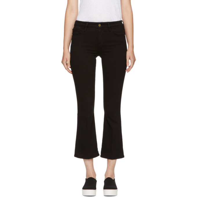 FRAME Black Le Crop Mini Boot Jeans Frame Denim