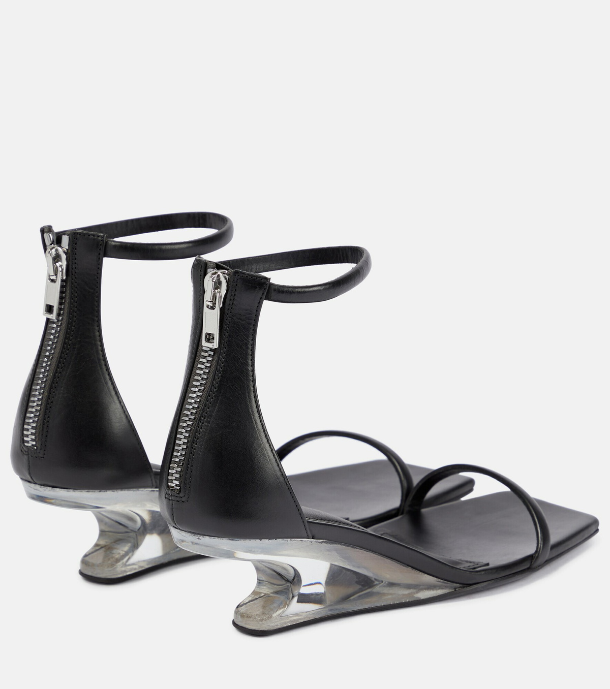 Rick Owens - Leather wedge sandals Rick Owens