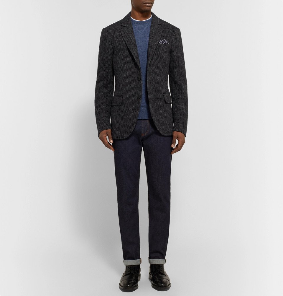Thom Sweeney - Cashmere Sweater - Men - Blue Thom Sweeney