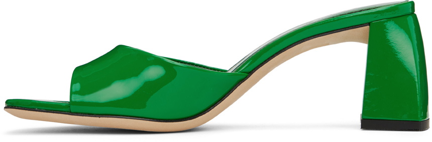 BY FAR Green Romy Heeled Sandals By Far