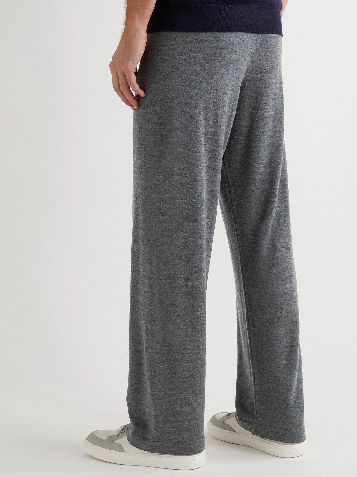 Johnstons of Elgin - Merino Wool Sweatpants - Gray Johnstons of Elgin