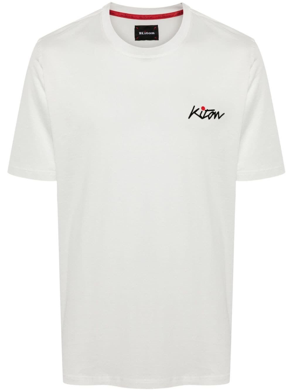 KITON - Logo Cotton T-shirt Kiton