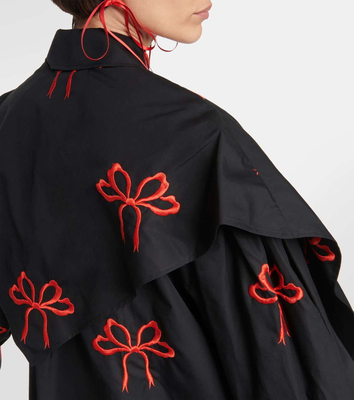 Simone Rocha Embroidered cotton shirt Simone Rocha