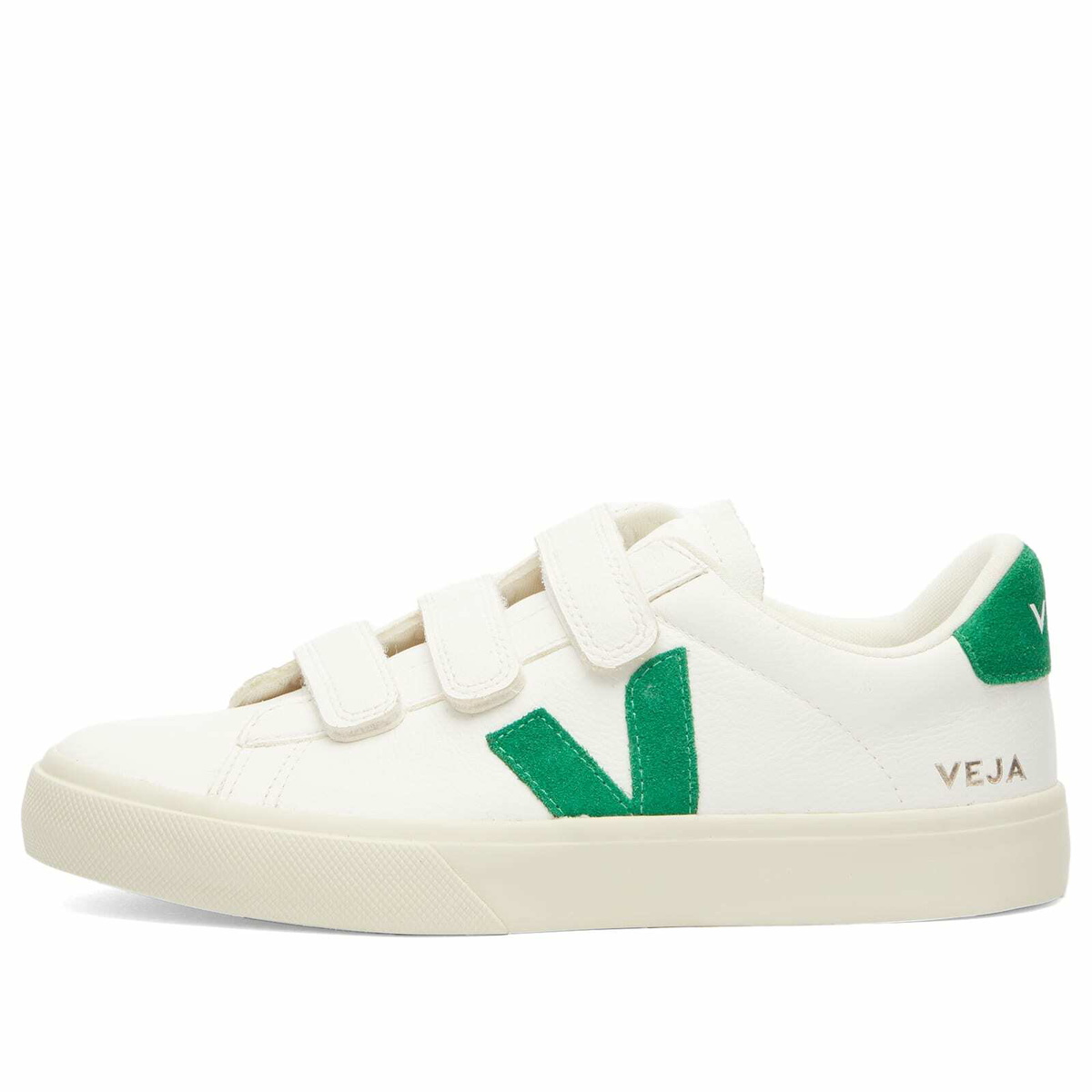 Veja Women's Recifice Velcro Sneaker in Extra-White Emeraude VEJA