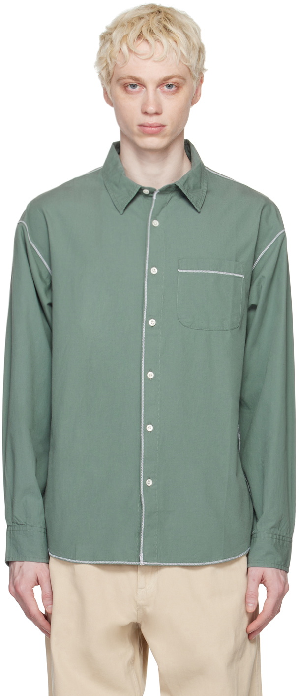 Adsum Green Overlock Shirt Adsum