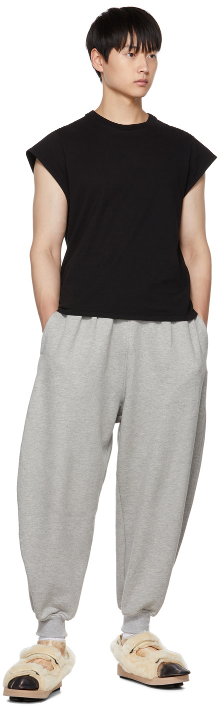Sebastien Ami. Gray Pleated Lounge Pants